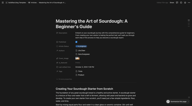 Buildfast | Transform Notion content to an amazing SEO optimized blog Buildfast | Transform Notion content to an amazing SEO optimized blog